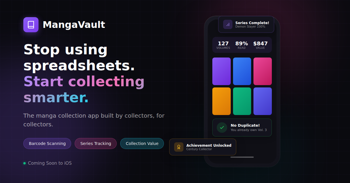 Manga Vault - The Ultimate Manga Collection App